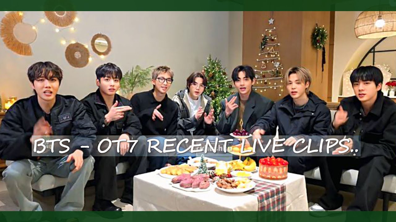BTS - OT7 RECENT LIVE CLIPS WITH ( TOPAZ & AE CC 4K ) - YouTube