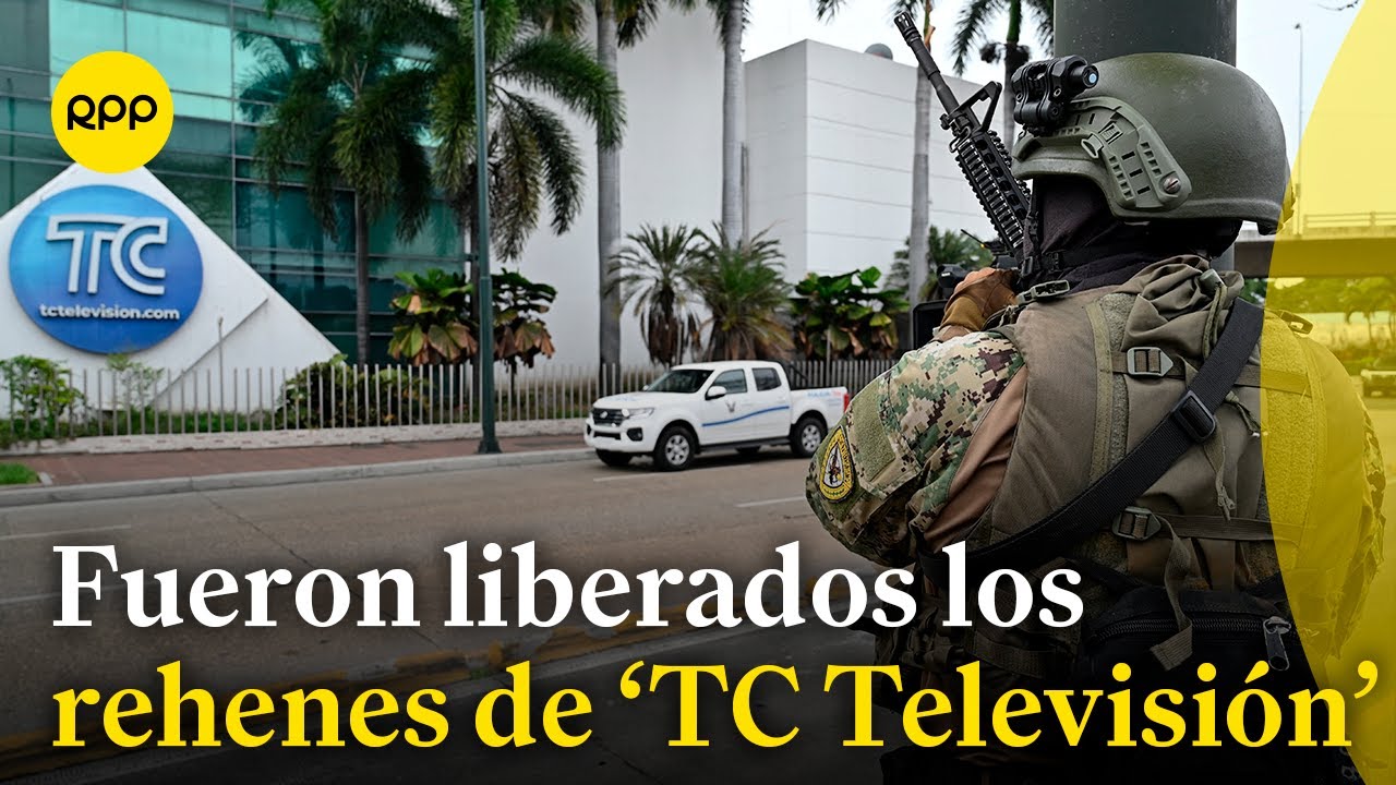 Rehenes en el interior de 'TC Televisión' fueron liberados - YouTube