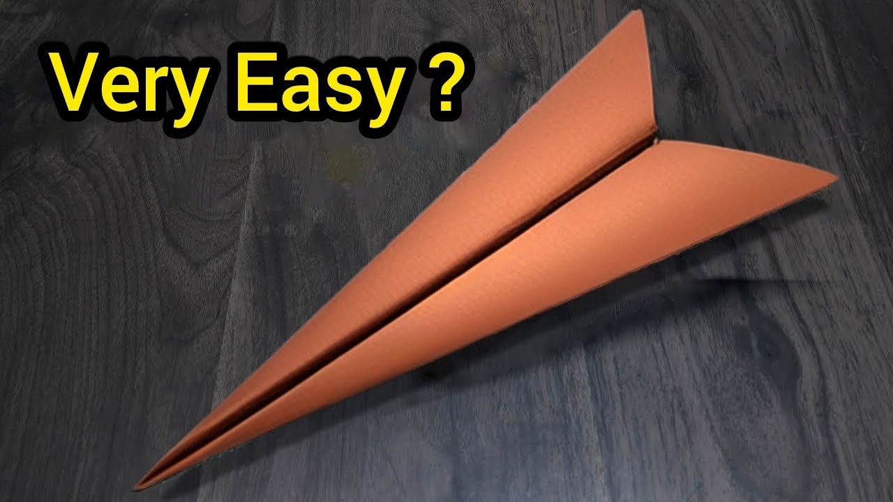 How to make a paper airplane that flies over_ 200 feet - YouTube
