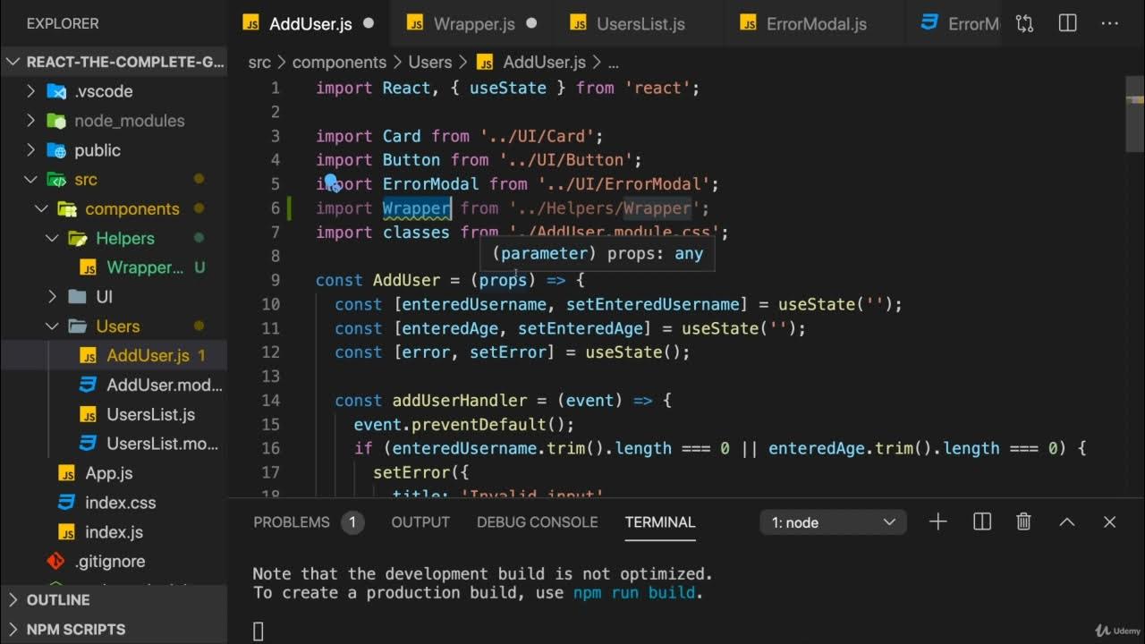 064 Creating a Wrapper Component - YouTube