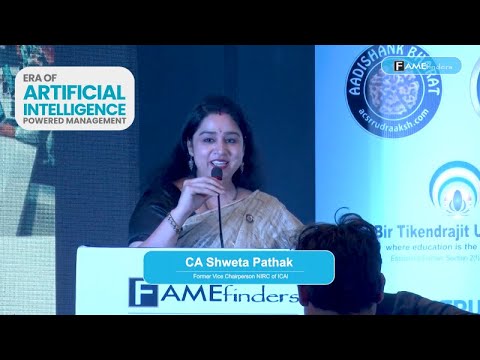 CA Shweta Pathak | AI | Fame Finders | Artificial Intelligence | Conference | Delhi | CSR ...
