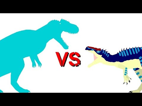 Tyrannotitan vs allosaurus (jwd) (stick nodes) - YouTube