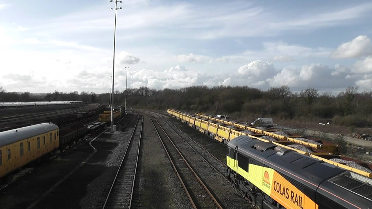 (HD) Colas Rail, Freightliner & DB Schenker Hire Ins at Tonbridge Yard ...