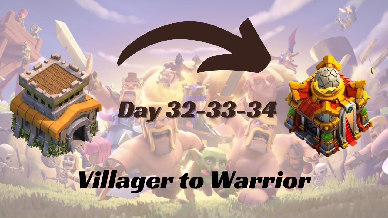 Journey to Town Hall 9 | Days 32-33-34 Progress | Clash of Clans fast ...