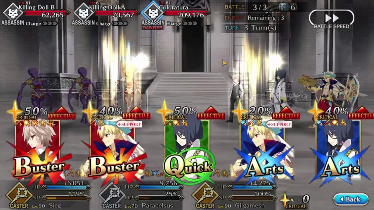 Fate Grand Order - Automata Hunting Quest 3 Turn Clear - YouTube