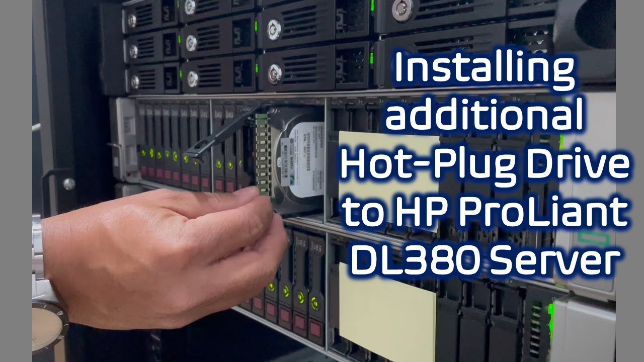 Installing Additional Hot-Plug Drive to HP ProLiant DL380 Server - YouTube