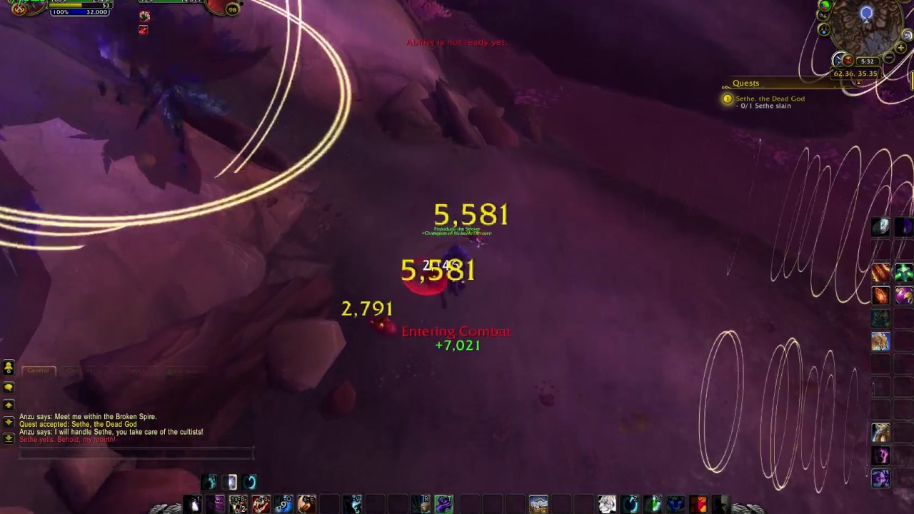 Sethe, the Dead God WoW quest - YouTube