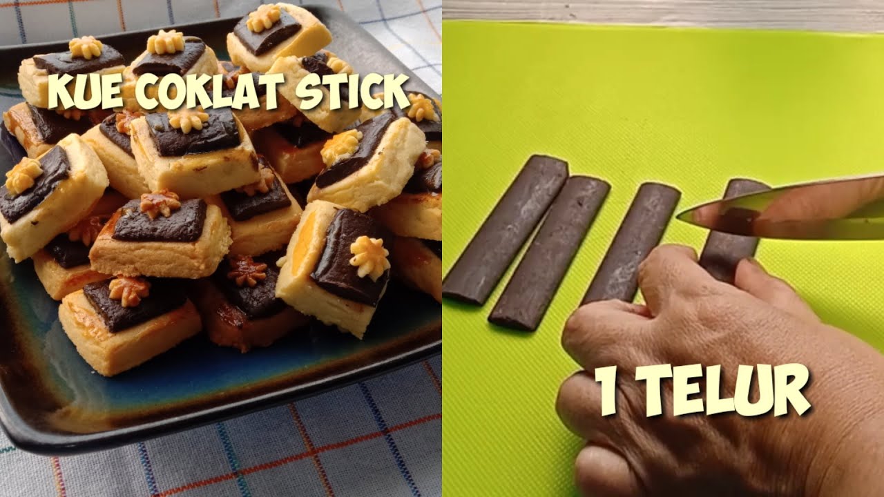 Resep kue kering stick coklat yang enak - YouTube