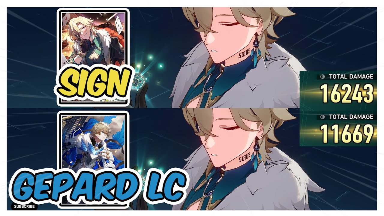 Aventurine Gepard Lightcone vs Signature Lightcone Shield and Damage Comparison - Honkai Star ...
