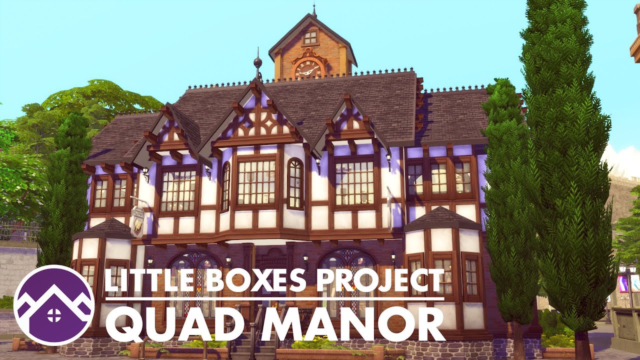 [WINDENBURG] Quad Manor Library | Little Boxes Project | The Sims 4 ...
