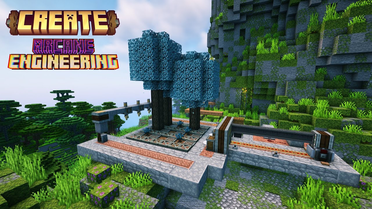 Fluxbore and Automatic Menril | Create: Arcane Engineering - YouTube