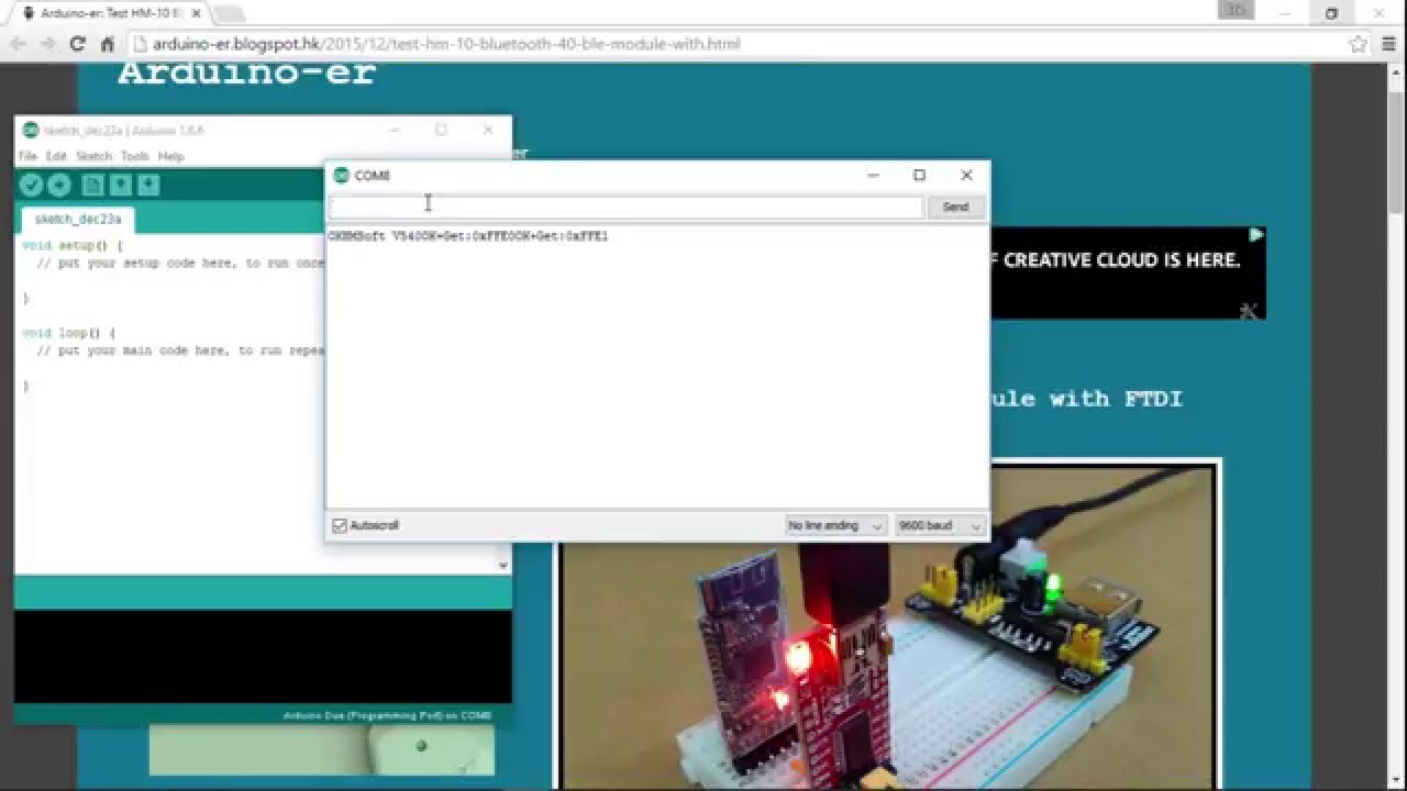 Query service UUID and Characteristic of HM-10 BLE Module - YouTube