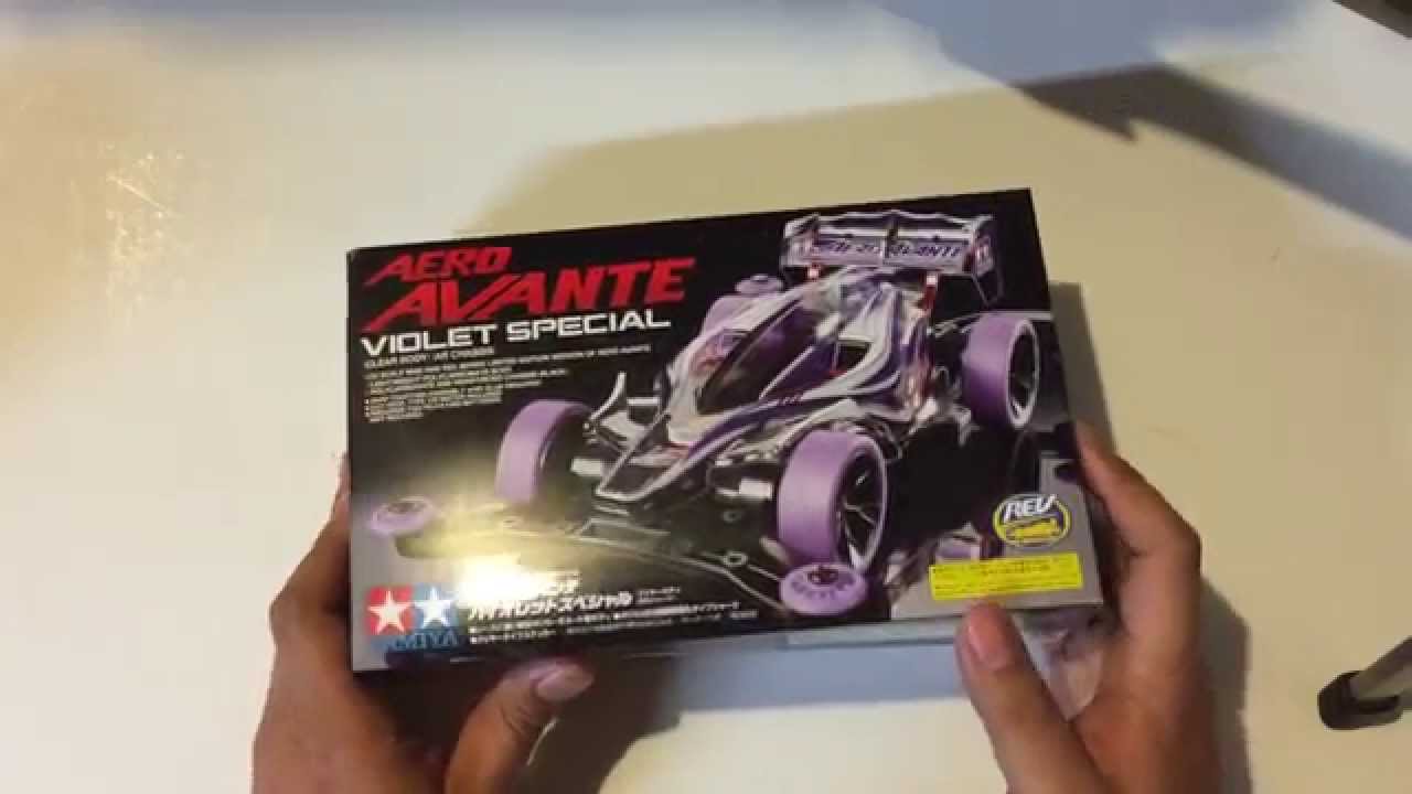 Tamiya Mini4wd Aero Avante Violet Special #95062 開箱報告 - YouTube