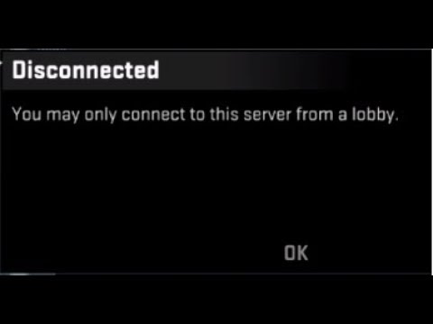 How to fix "You may only connect to this server from a lobby" CS:GO ...