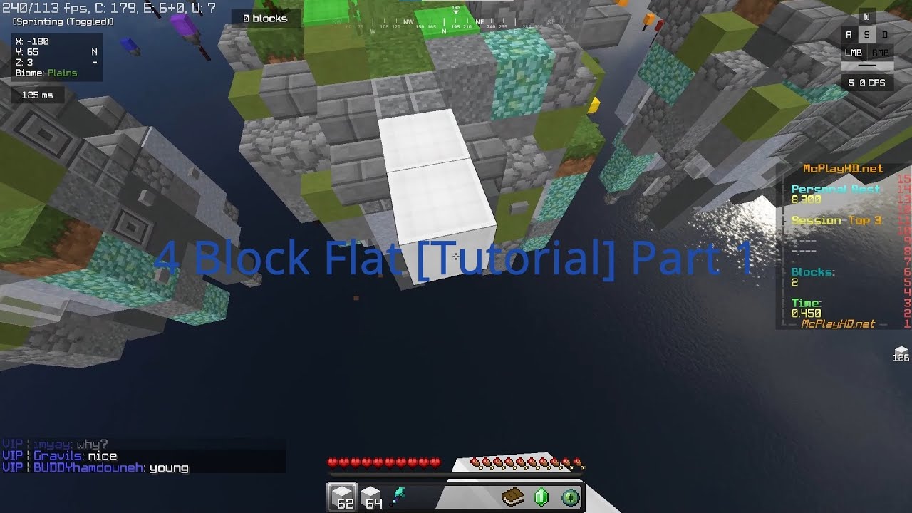 4 Block Flat [Tutorial] (1.1 Tapped/Part 1) - YouTube