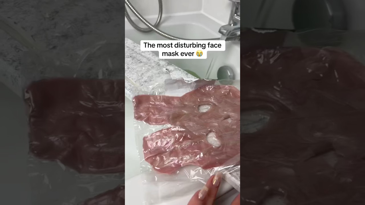 Probably the most disturbing face mask I have ever had 😂😂 #lush #funny ...