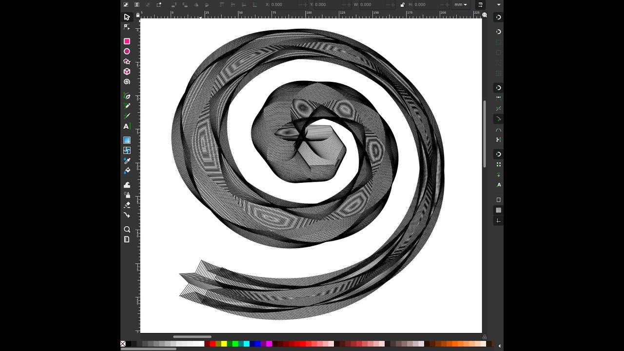 Spiral Interpolation using path effects in Inkscape - YouTube