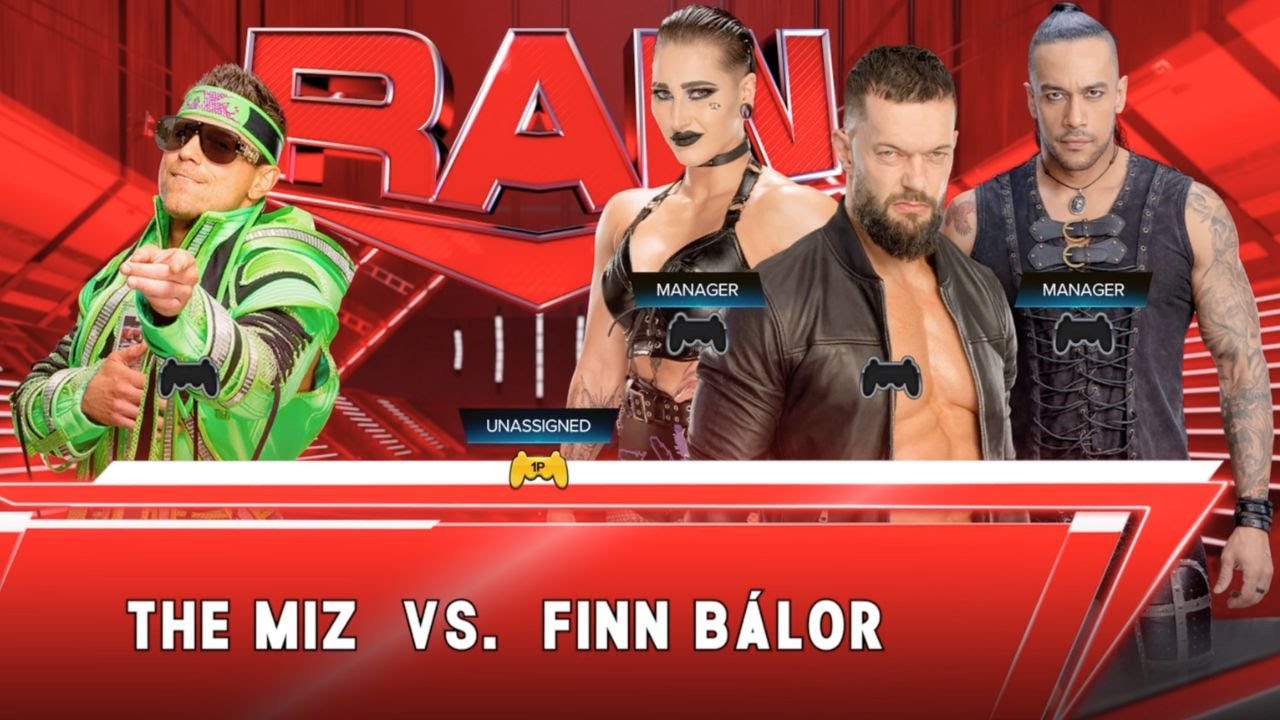 WWE 2K23 The Miz vs Finn Balor Raw Next Gen P55 Gameplay 1080P 60FPS ...