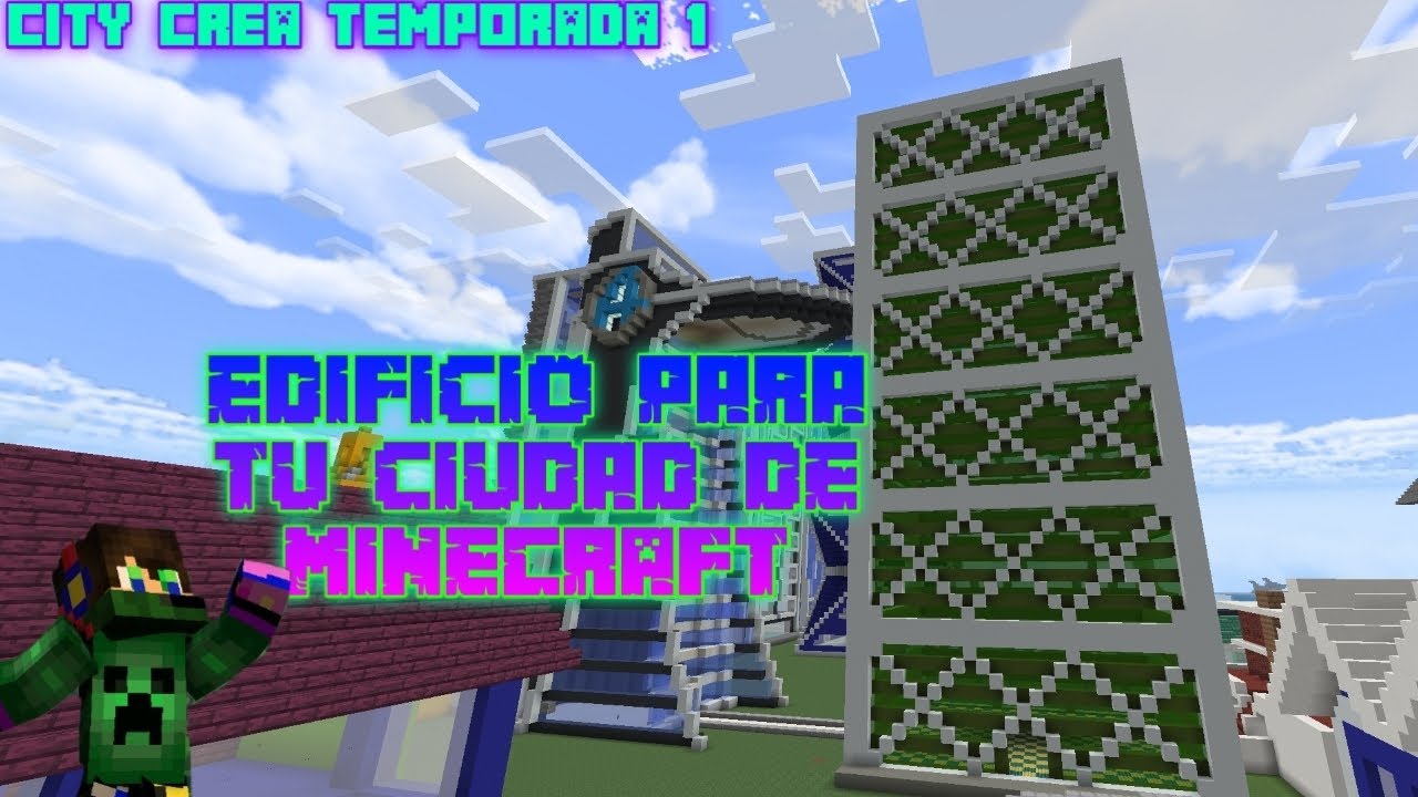 TUTORIAL: Edificio para tu ciudad de Minecraft ||| city crea temporada ...