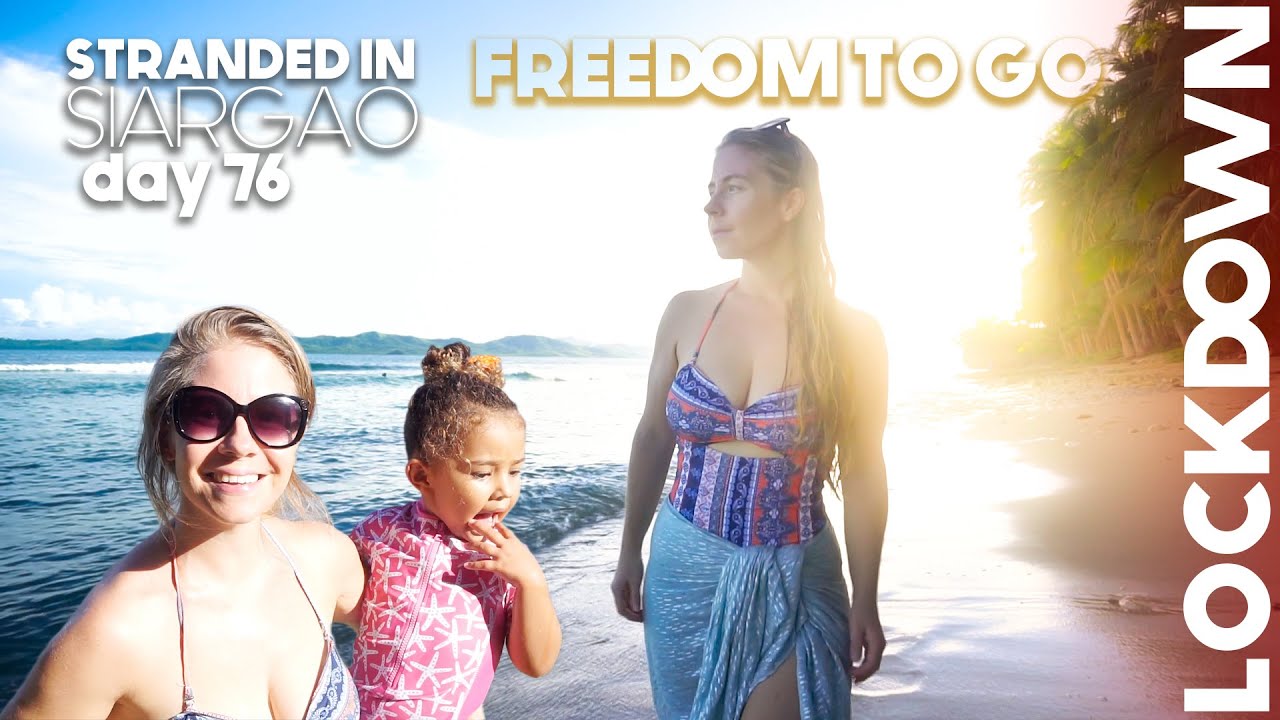 STRANDED BRITISH FAMILY Finally FREE To TRAVEL Siargao 🌴 - YouTube
