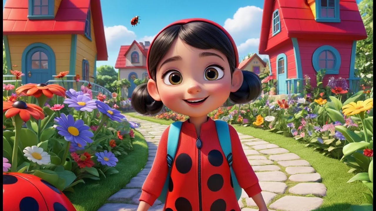 Round and Round the Ladybug | Fun Spinning Song for Kids | Playful ...