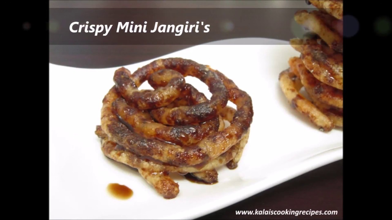 Mini Jangiri | Karuppatti Mini Crispy Jangiri Recipe - YouTube