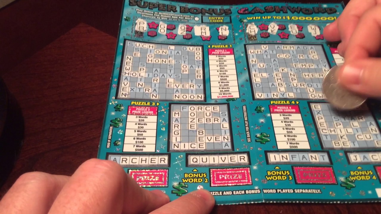 NICE WINNER! $20 SUPER BONUS CASHWORD MICHIGAN SCRATCH OFF - YouTube