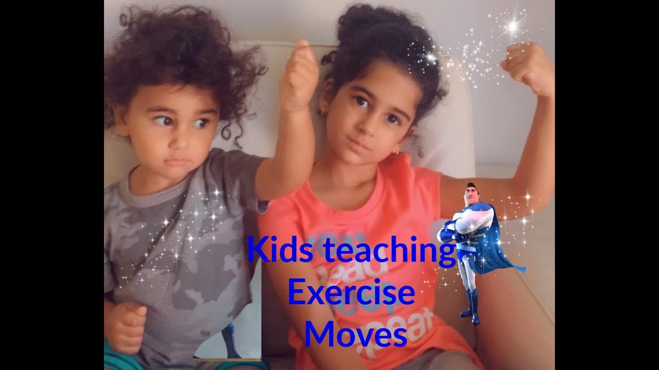 4 years old kid teaches workout moves and excercises - YouTube