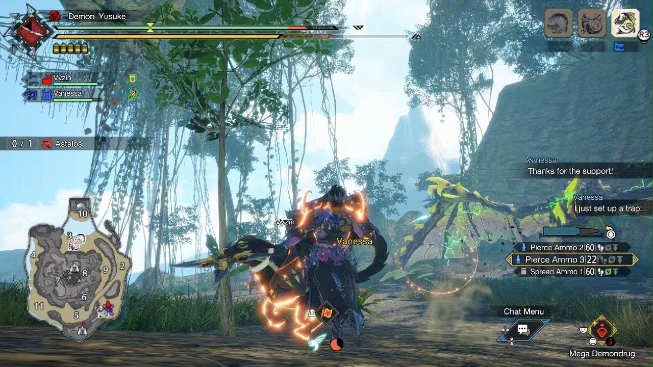 Monster Hunter Rise Demon_Yusuke vs astalos - YouTube