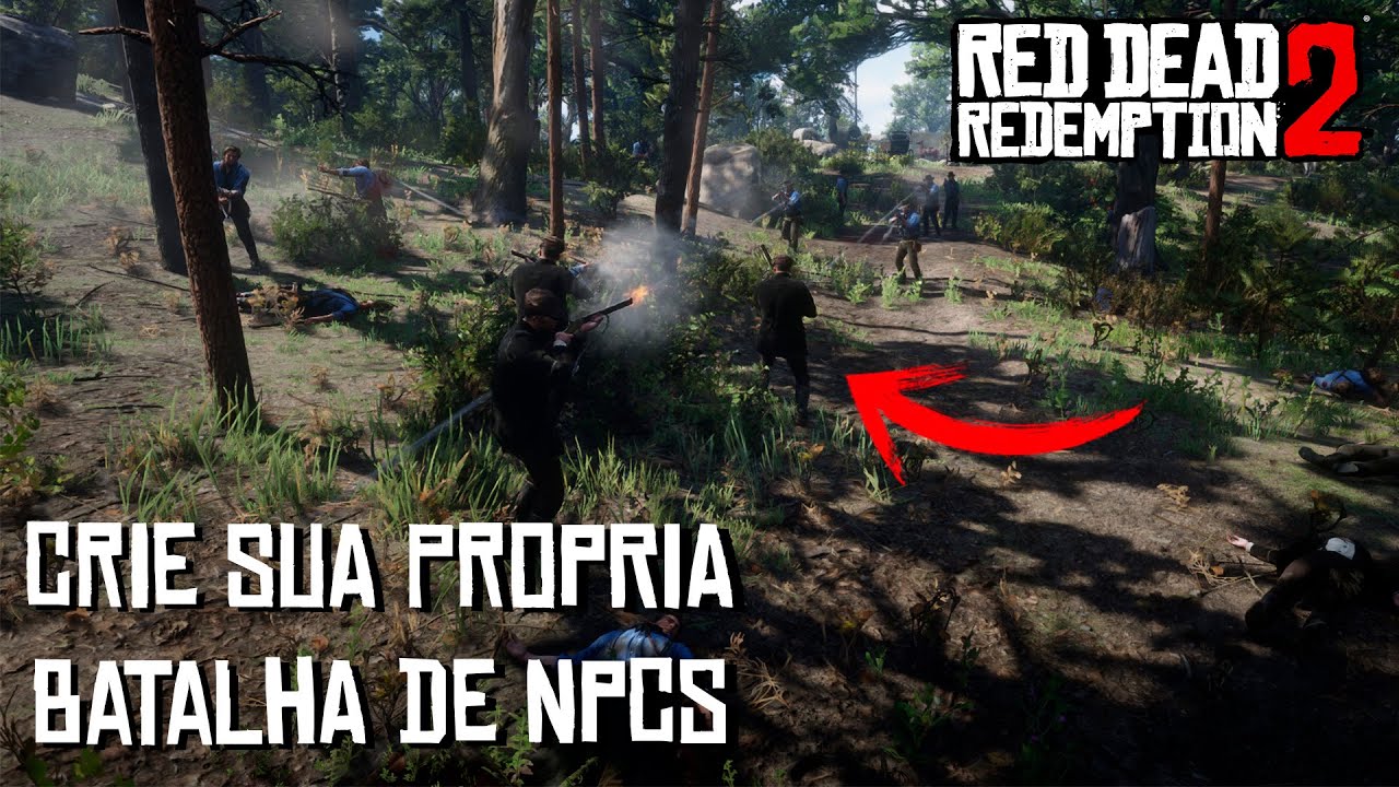 🔥 GUIA COMPLETO: Criando ÉPICA Batalha de NPCs no Red Dead Redemption 2 ...