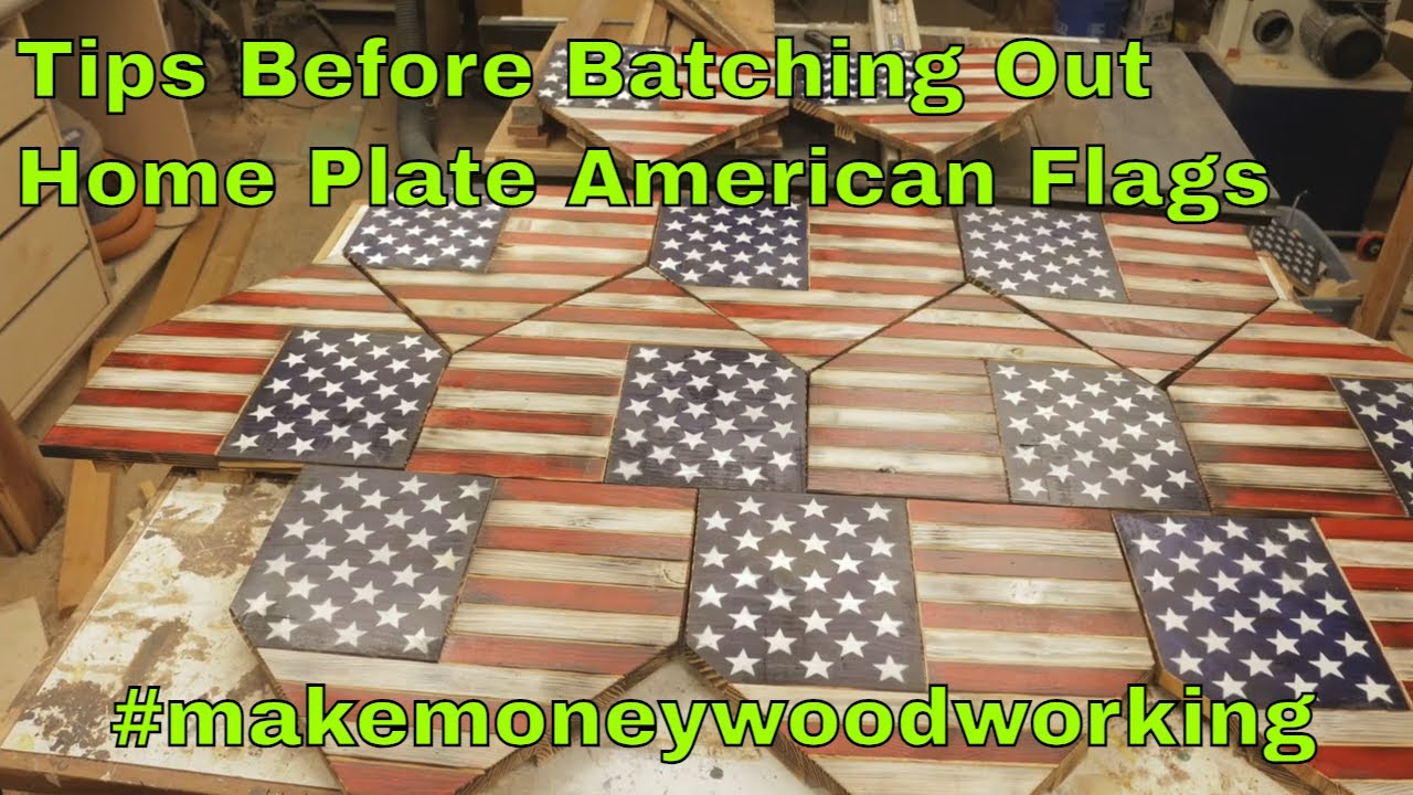 TIPS #6 Before Batching Out Home Plate American Flags --- (Simple ...