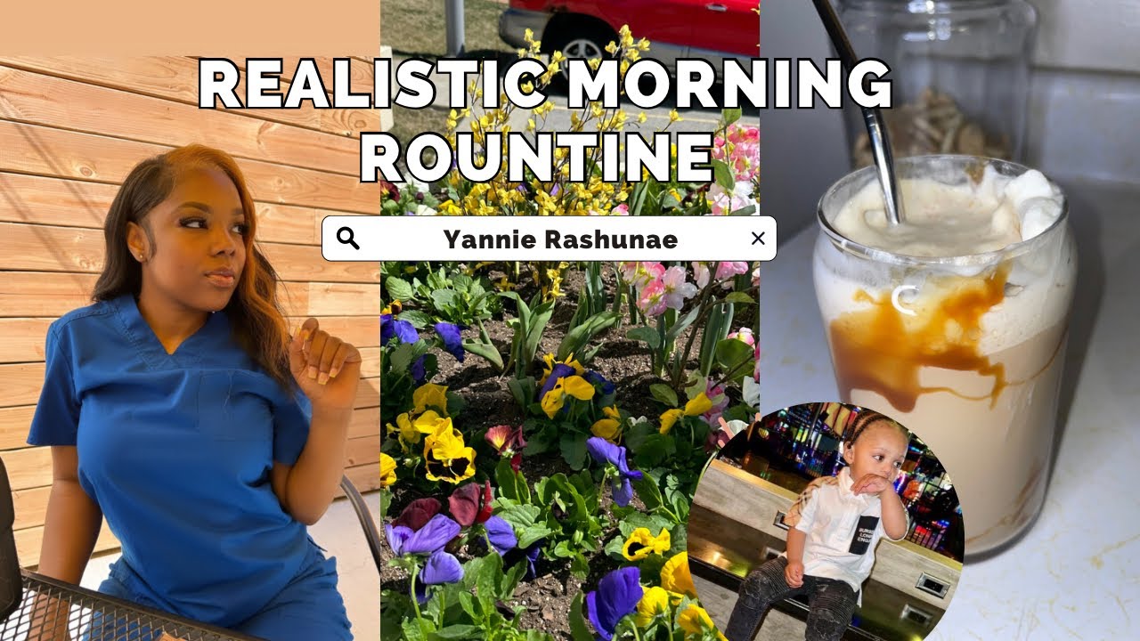 Realistic Morning Routine As A Single Mom of 1 | GRWM FOR WORK - YouTube