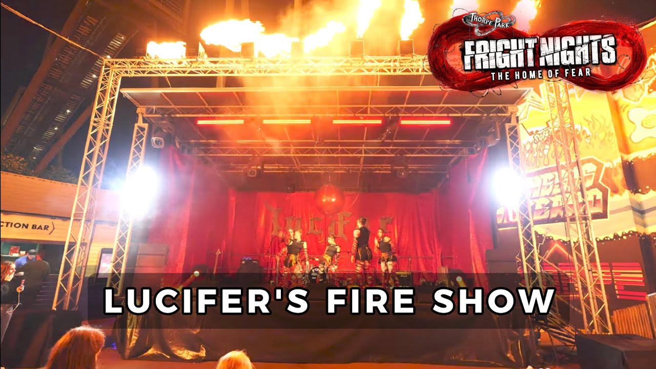 LUCIFER'S LAIR Fire Show | Thorpe Park Fright Nights 2023 - YouTube