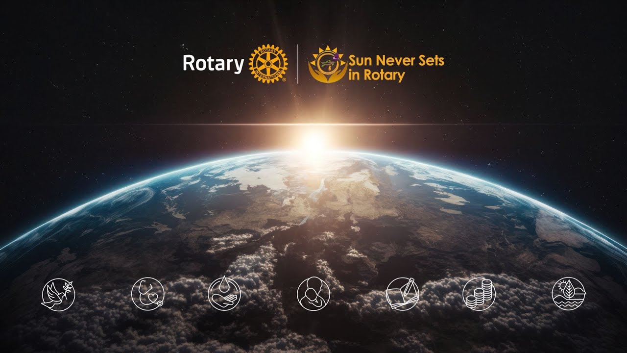 Sun never sets in Rotary | new version - YouTube