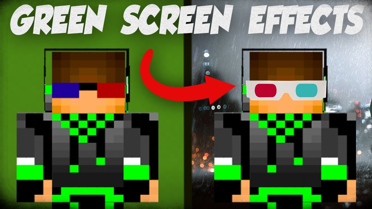 How to make a Minecraft Green Screen (Green Screen Effects) - YouTube