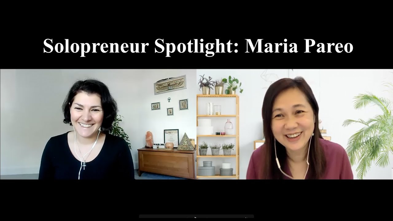 Solopreneur Spotlight: Maria Pareo - YouTube