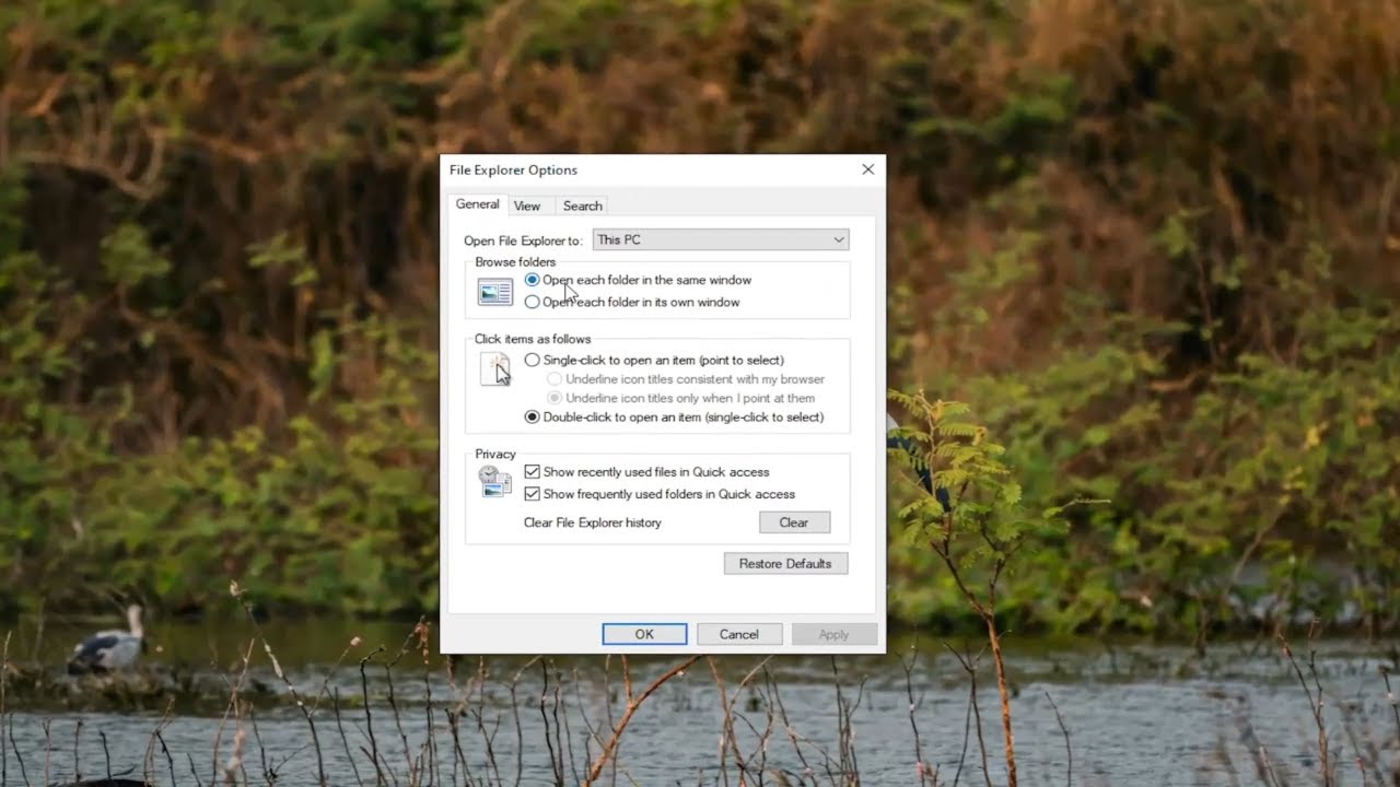 Open File Explorer Folders In Same Window on Windows 10 [Guide] - YouTube