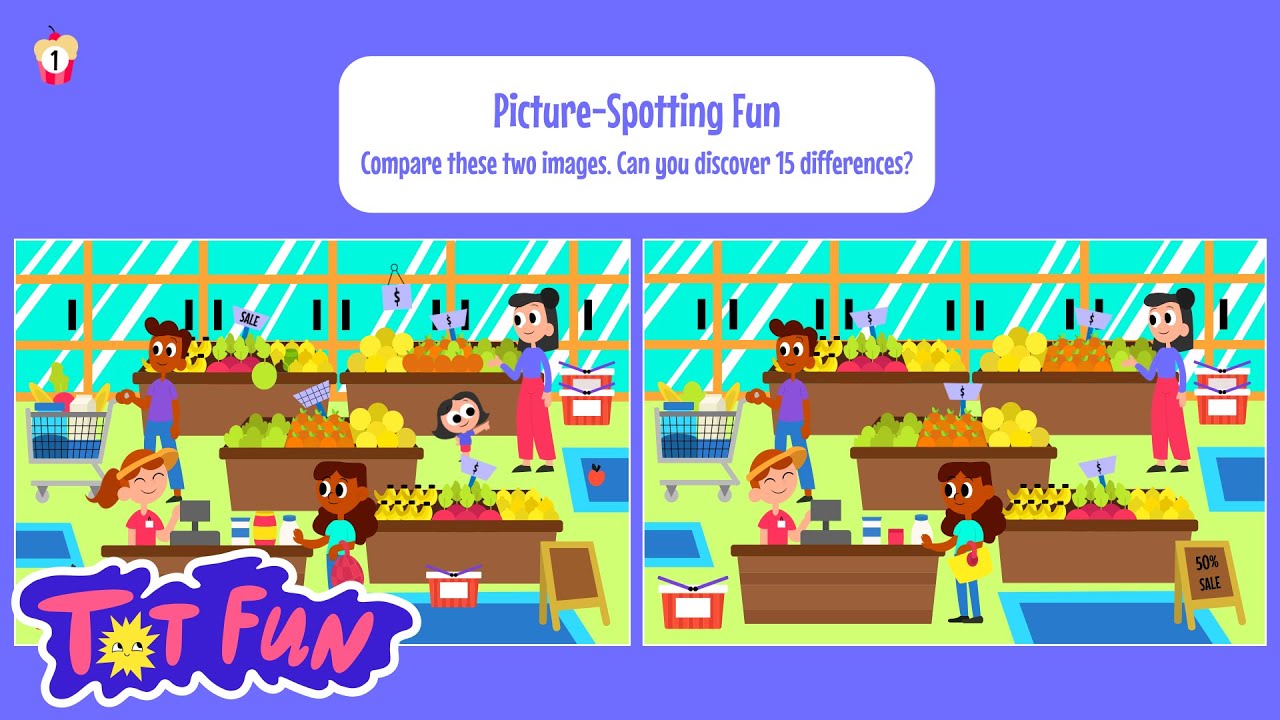Can You Find 15 Differences? Hidden Pictures Puzzle | Education Videos ...
