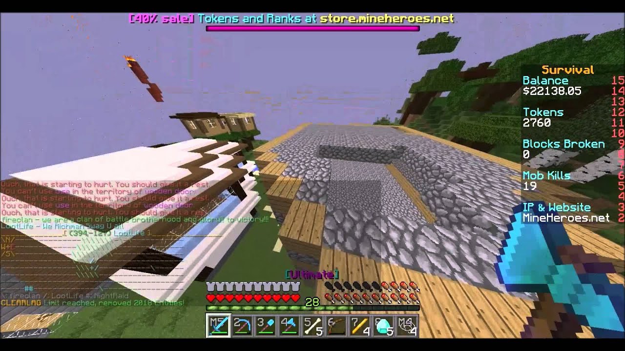 Minecraft: BAN REPORT Mineheroes.net Loribo: Troll - YouTube