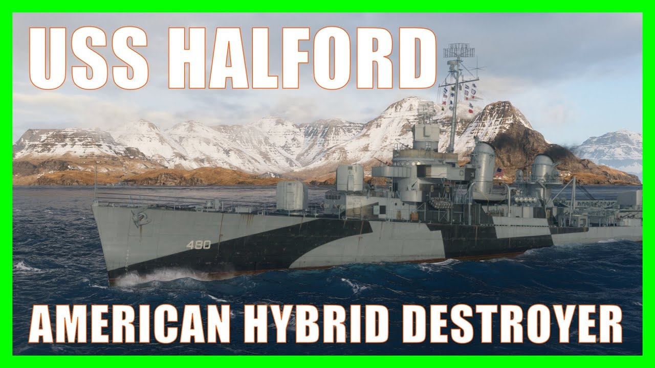 USS Halford American US Navy Destroyer World of Warships DD Preview ...
