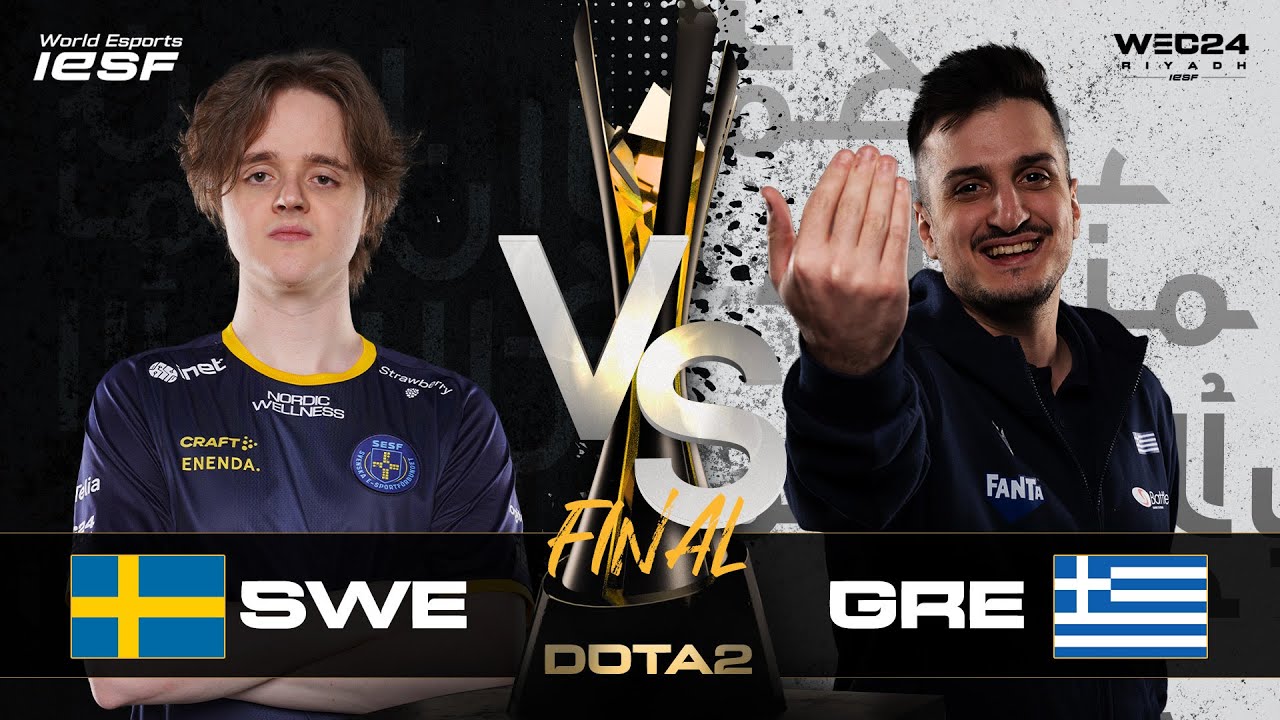 DOTA 2 | GREECE vs SWEDEN - GRAND FINAL | IESF WEC24 | DAY 2 - YouTube