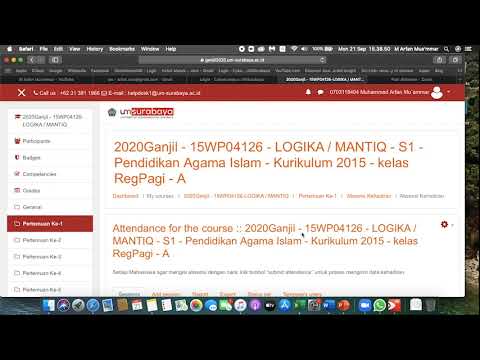 Cara Membuat Absensi Kehadiran (Attendance) di E-Learning | Tutorial ...