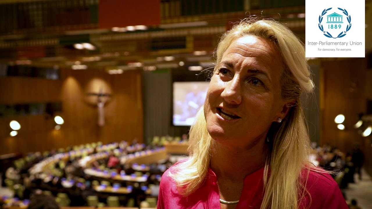 Cecilia Widegren, MP, Sweden, at the IPU-UN Parliamentary Hearing 2019 ...