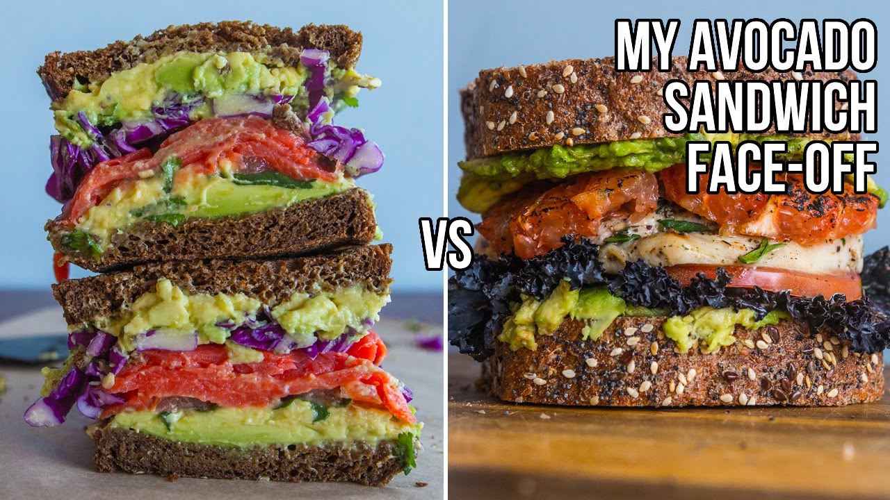 My Avocado Sandwich Face-off - Smoked Salmon vs Chicken-Grapefruit ...