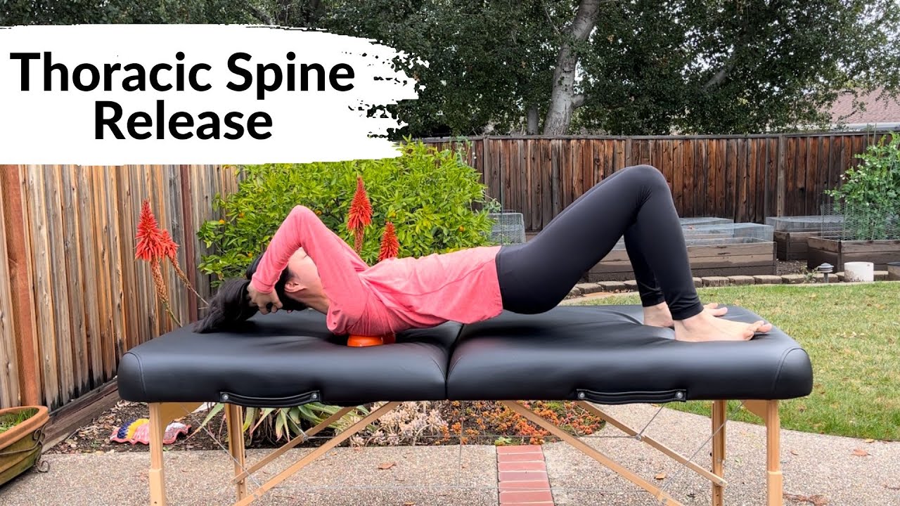 Thoracic Spine Myofascial Release, for Midback Stiffness - YouTube