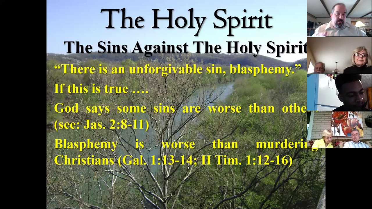 "The Sins Against The Holy Spirit" Wintertime Bible Study #6 (Sat. 3/28 ...