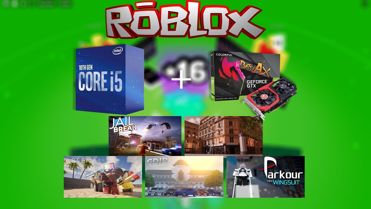 Roblox Medium/High End Games MAX Settings | I5 10400F + GTX 1660 SUPER ...
