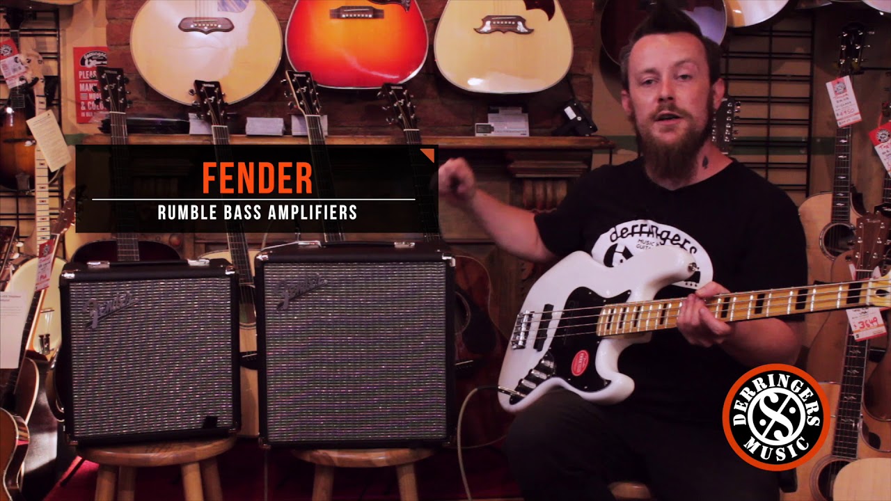 Fender Rumble Bass Amps At Derringers Music - YouTube