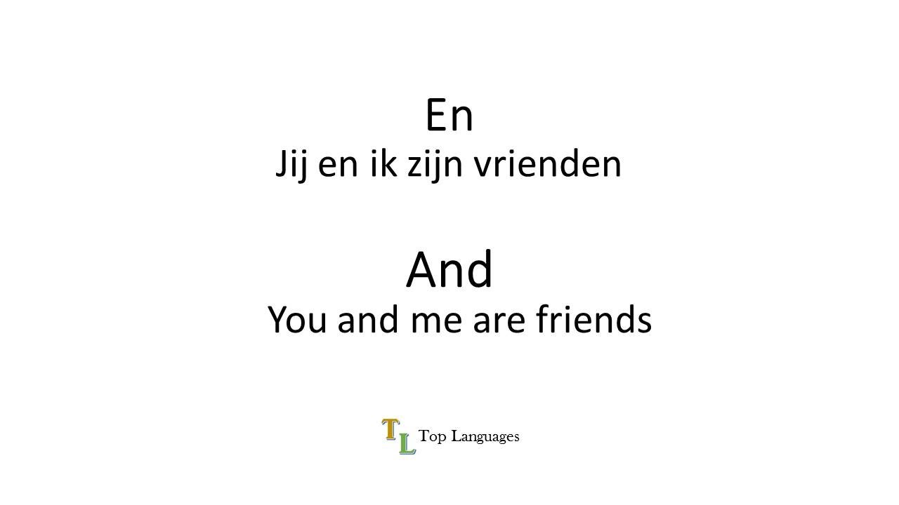 Learn Dutch How the words make a sentence - Hoe de woorden zinnen ...