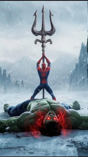 "Spider-Man & Spider-Woman vs Hulk, Ghost Rider, and the Power of Lord ...